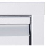 PAPELERA RECICLAJE 2 CUBOS BLANCO