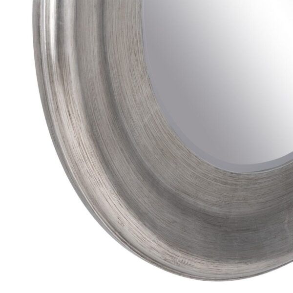Kinnia Design - Espejo plata envejecida cristal-madera 78 x 78 cm ...