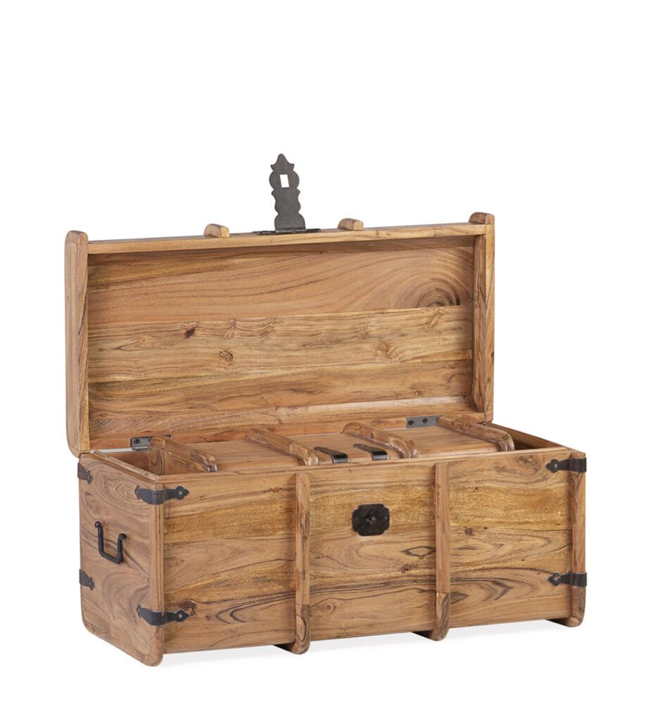 Kinnia Design - Baúl montana redondeado s/2 dentro de Mueble de almacenaje