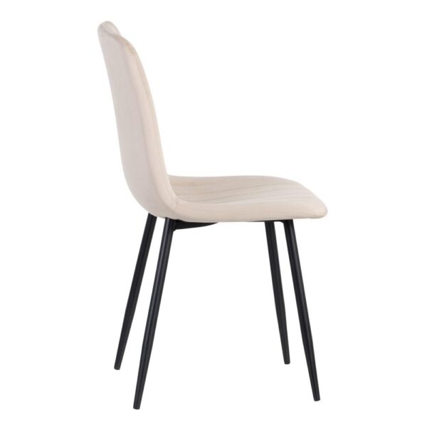 Kinnia Design - Silla beige metal salón 45 x 51 x 88,50 cm dentro de Silla